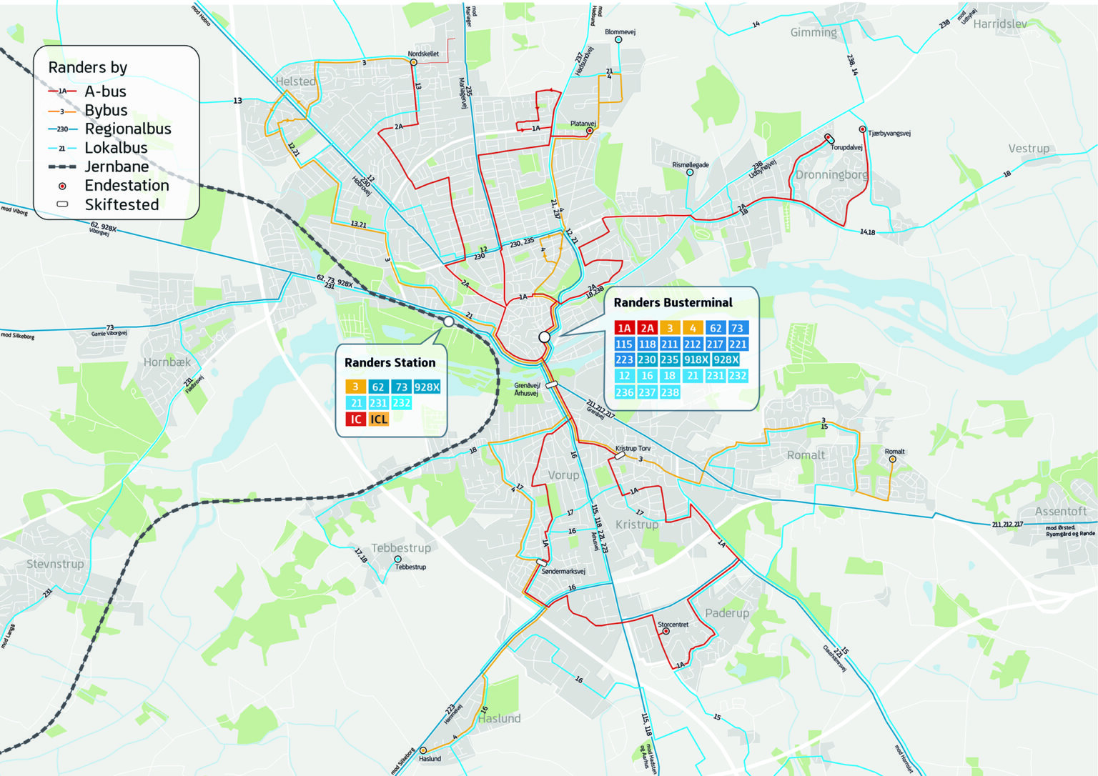 Midttrafik lancerer nye busnet og køreplaner : Dansk PersonTransport